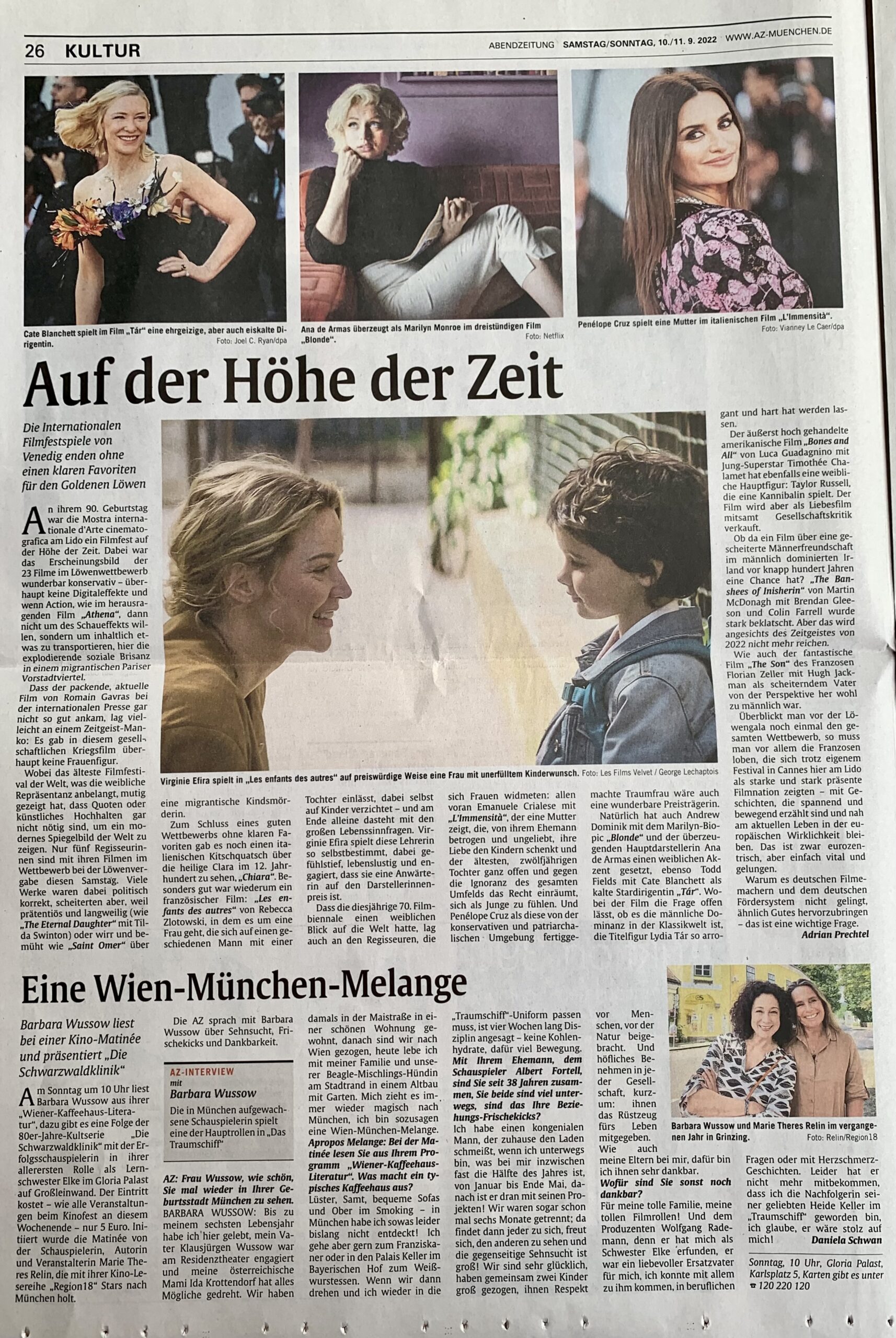 AZ MÜNCHEN – Eine Wien-München-Melange – Marie Theres Relin